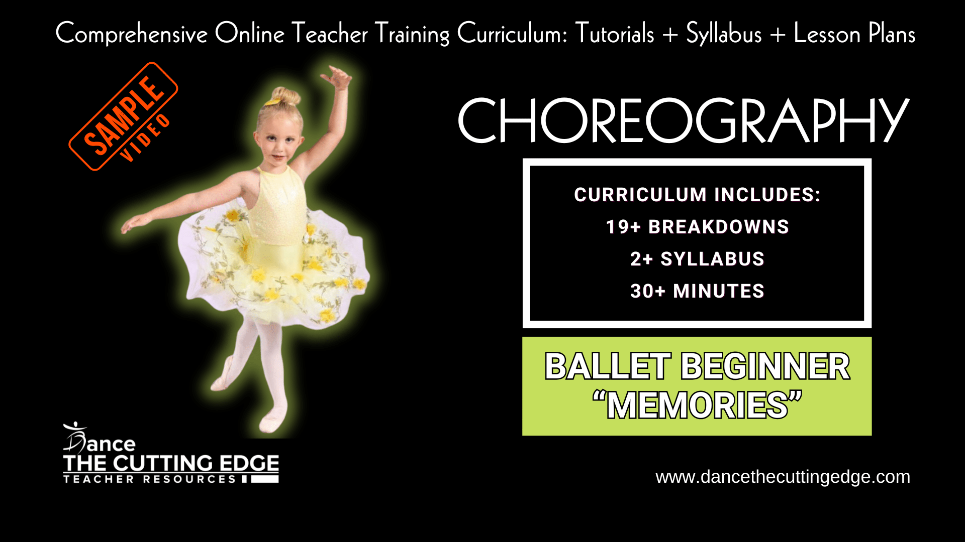 Ballet Choreography: Beginner "Memories" - Dance: The Cutting Edge