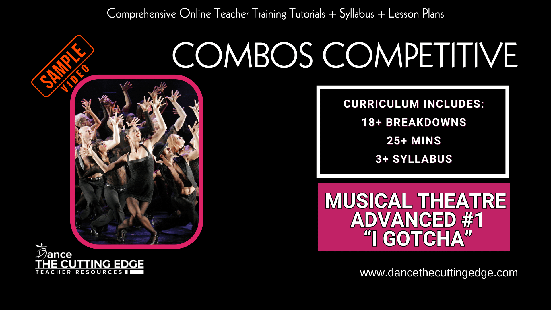 Combos Competitive Musical Theatre Advanced – I Gotcha Teacher Training