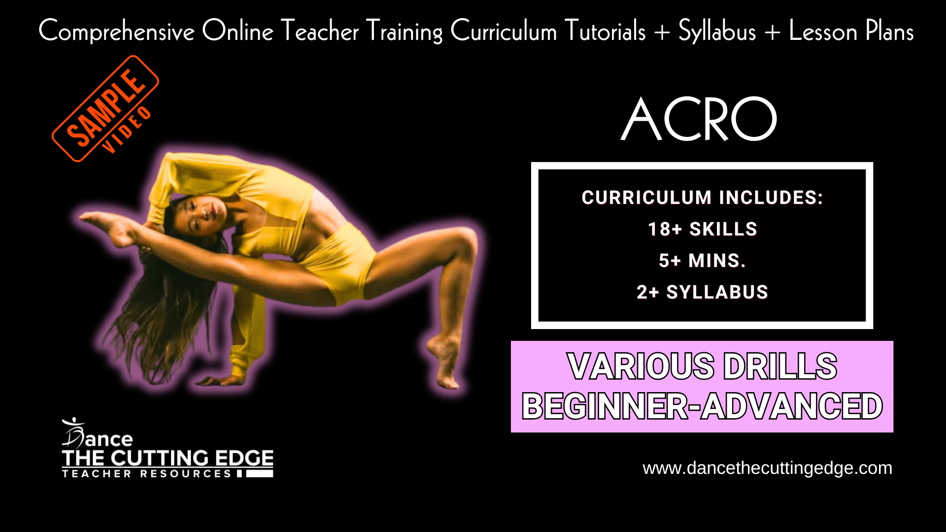 Acro: Various Drills Beginner-Advanced - Dance: The Cutting Edge