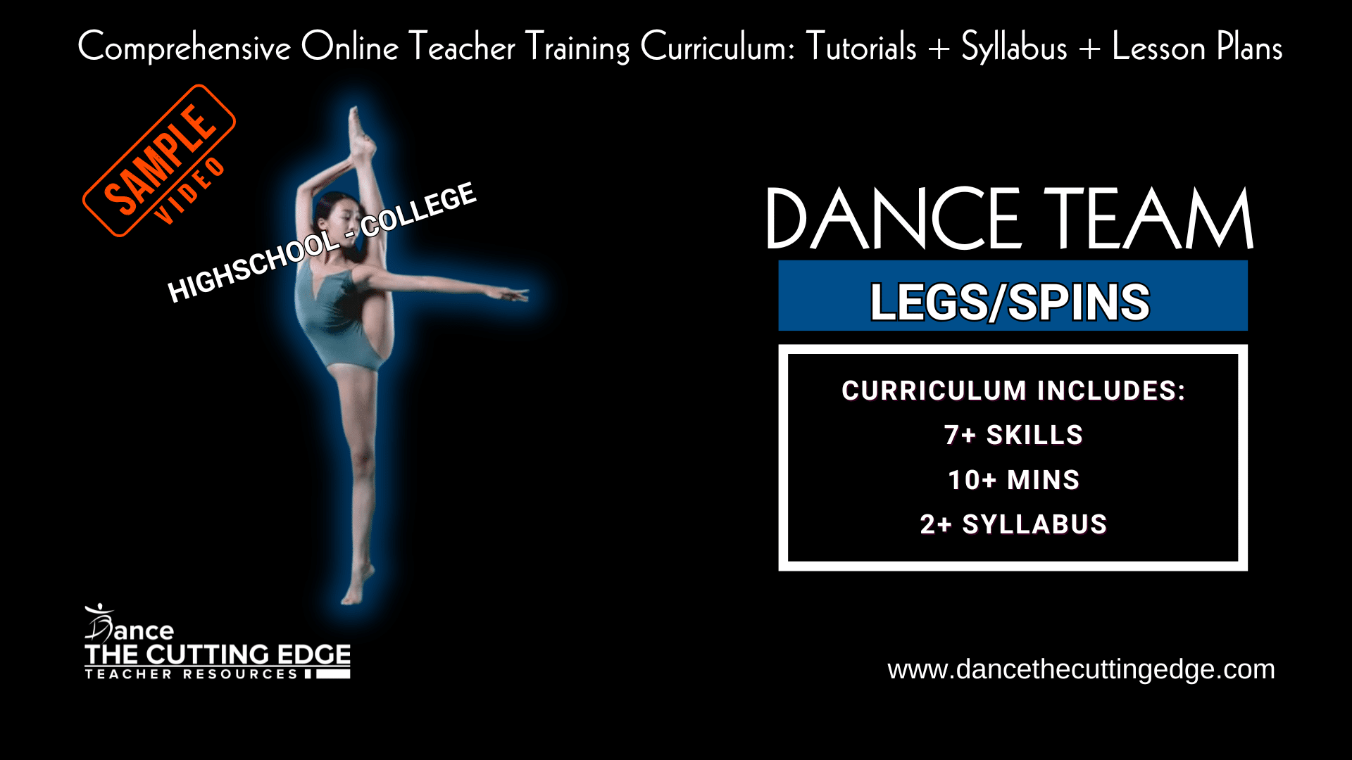 Dance Team Legs & Spins – Clean Kicks & Spins for Coaches