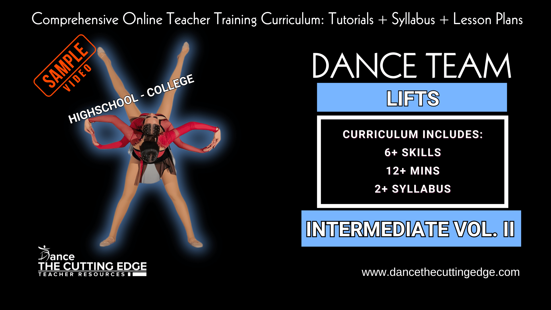 Dance Team Intermediate Partner Lifts Volume II (Highschool-College ...