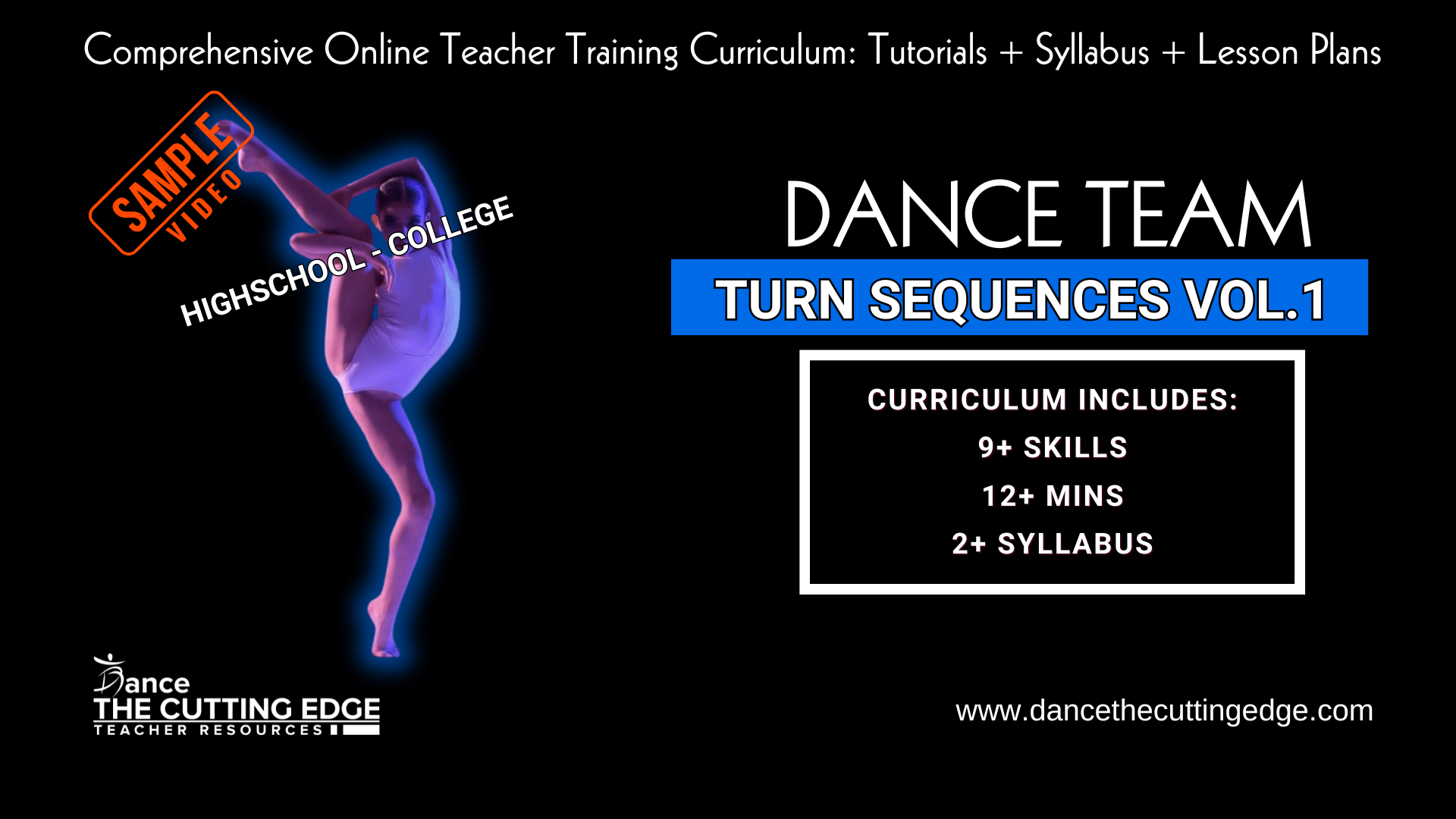 Dance Team Turn Sequences (Highschool-College) - Dance: The Cutting Edge