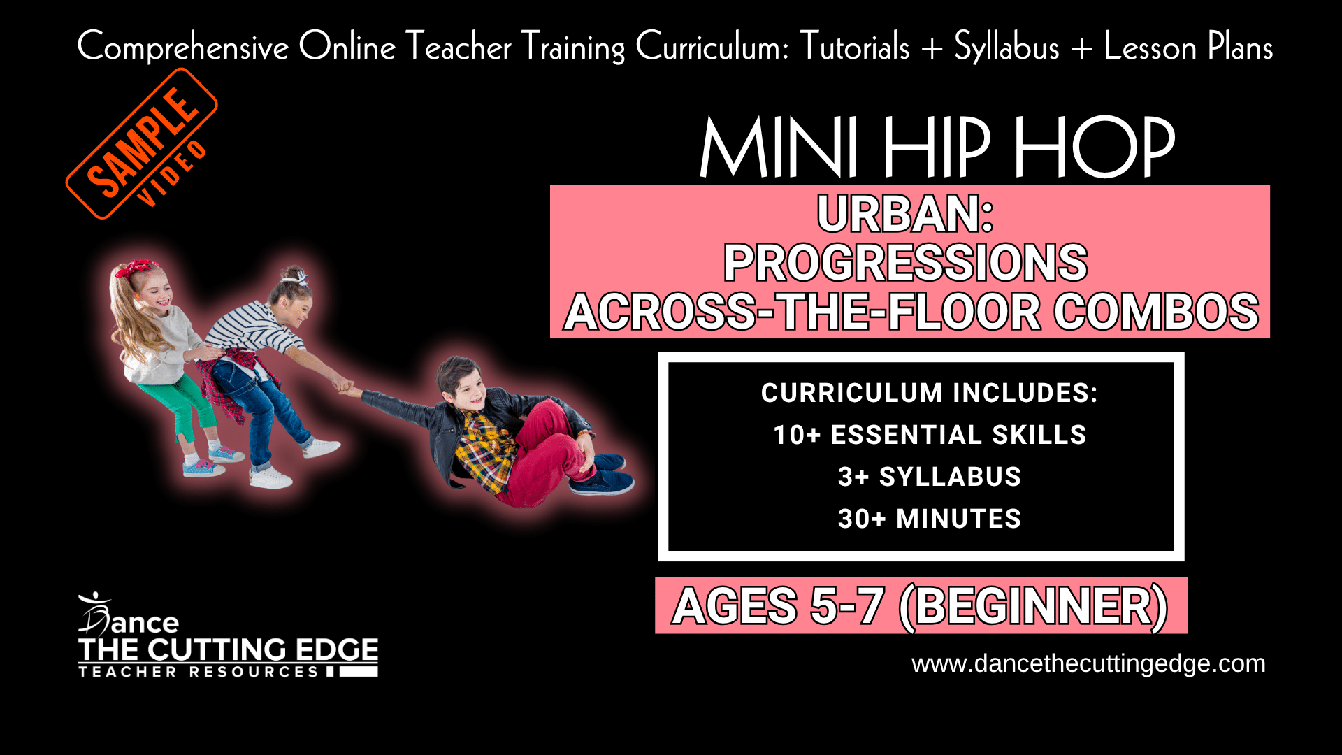 Urban Across-The-Floor Combos Mini Hip Hop Ages 5–7 – Beginner