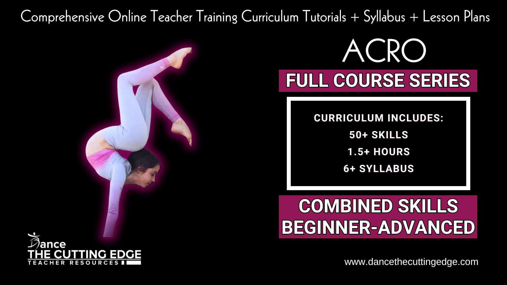 Acro Combos for Dance Teachers | Combined Skills (Beg - Adv)