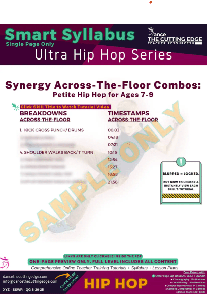 Hip Hop Tutorials, Curriculum and Syllabus
