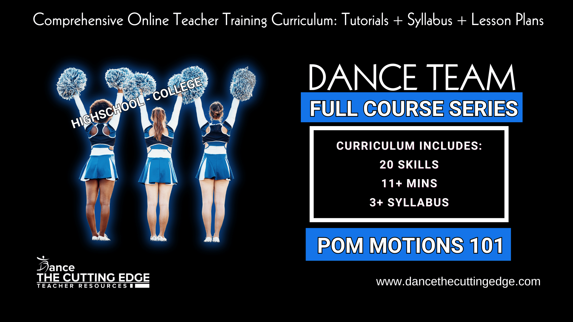 Pom Motions Dance Team Curriculum – DTCE’s Full Course 101